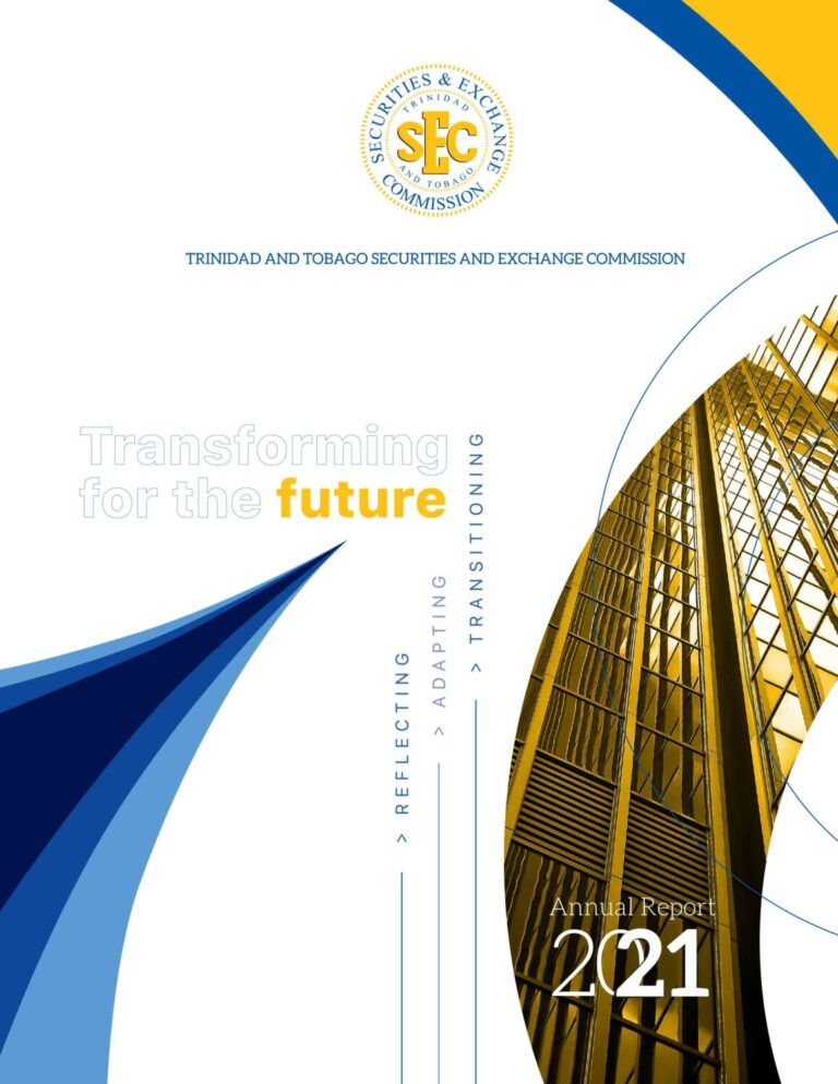 Annual Report - TTSEC | You Invest. We protect. Everyone Benefits!