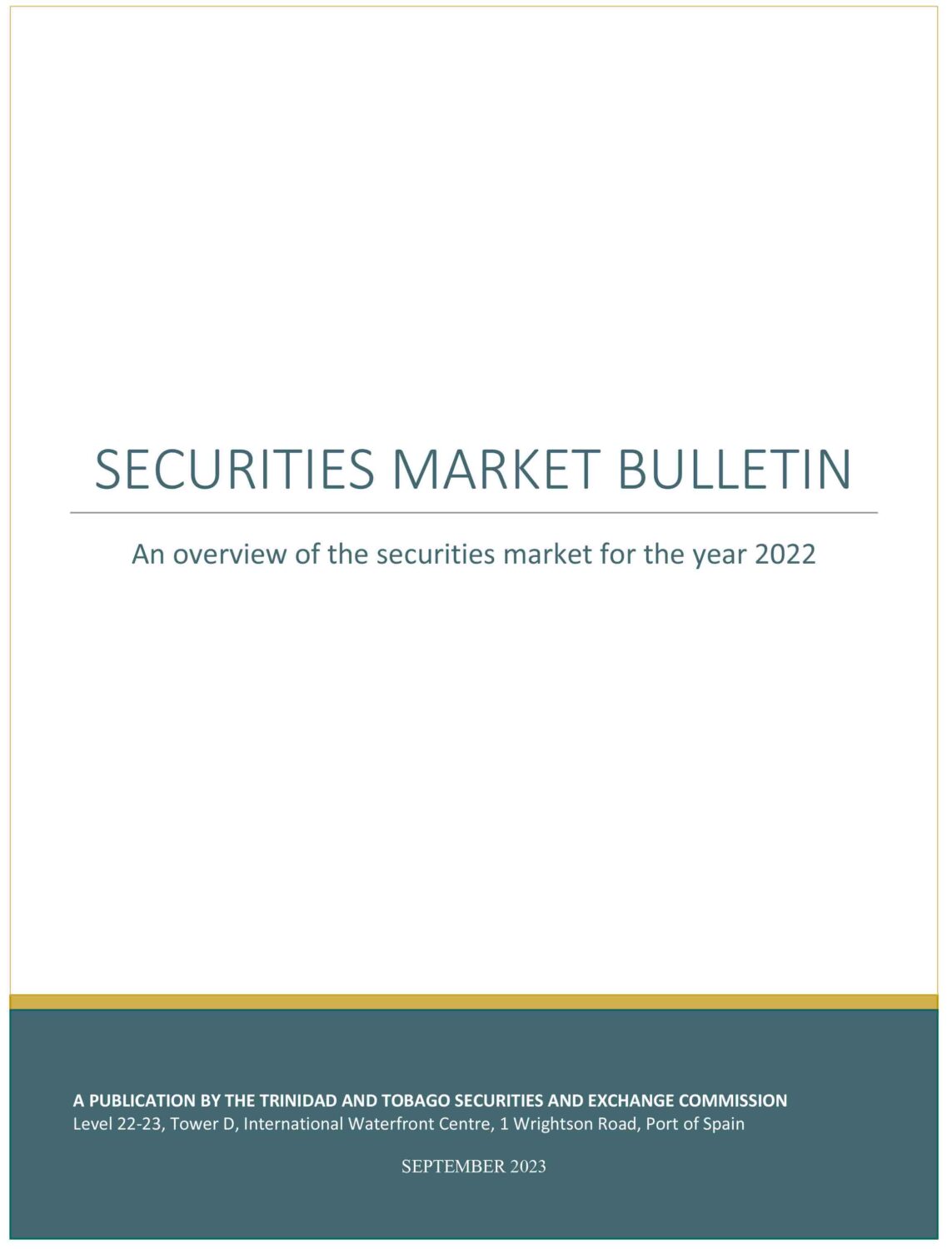 Securities Market Bulletin #10 - TTSEC | You Invest. We protect ...